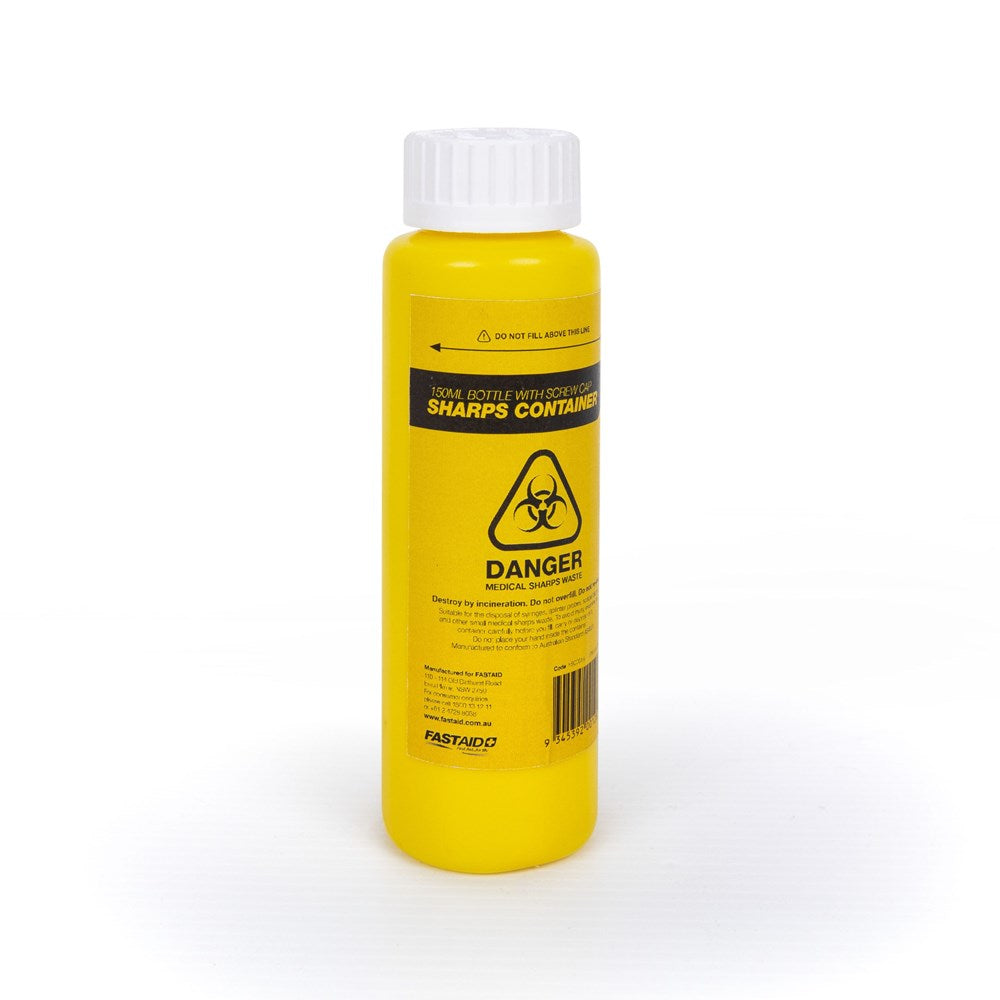 Sharps Hazard Containers (Australian Made) in Plastic or Metal - Multi